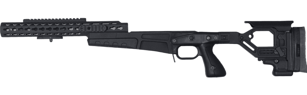 AX AICS Short Action Chassis - Black | Delta Tactical
